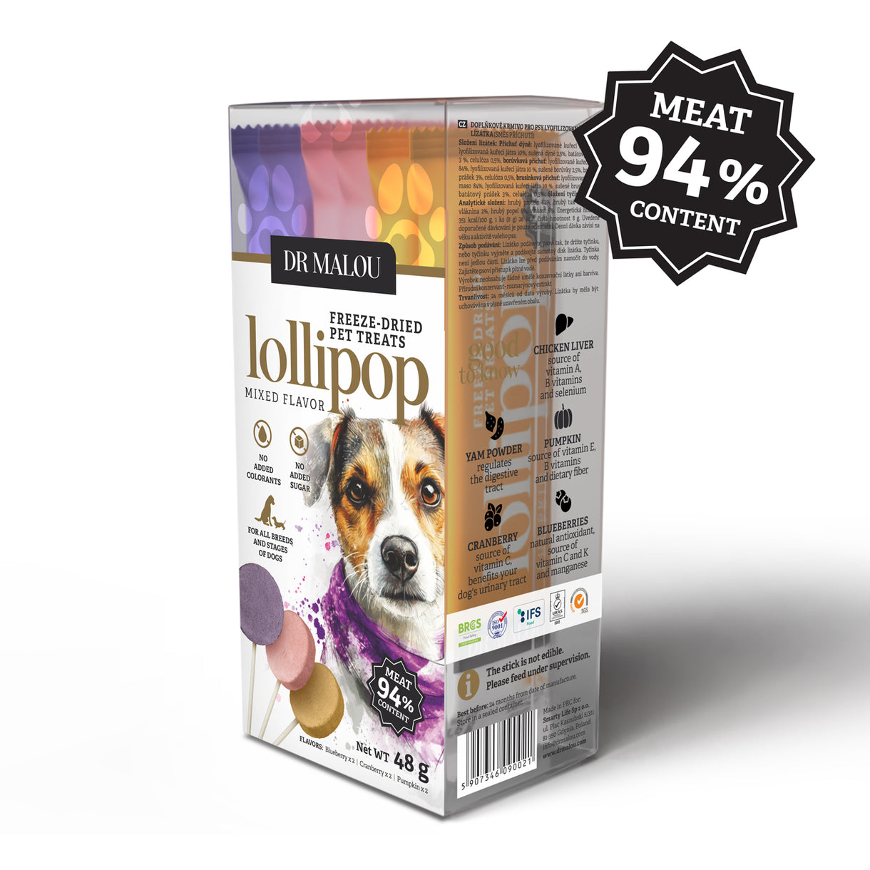 Freeze-dried meat lollipops for dogs – mix of flavors (Lollipop – Mixe ...